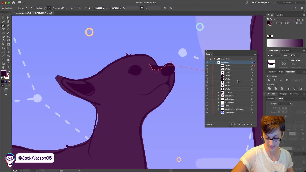 Illustrator - Space SVG and GIF Animations using Adobe Illustrator and ...
