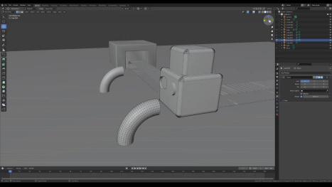 Designing a factory in Blender