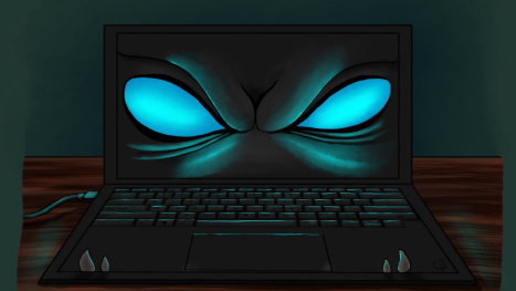 Fresco - Daily Draw: Horror: Everyday Mimics: Laptop