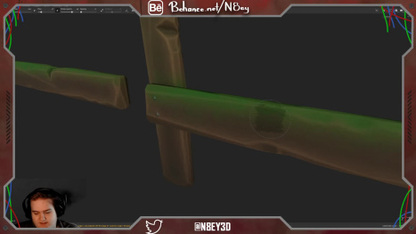 3D Painting a decrepit fence with Substance Painter