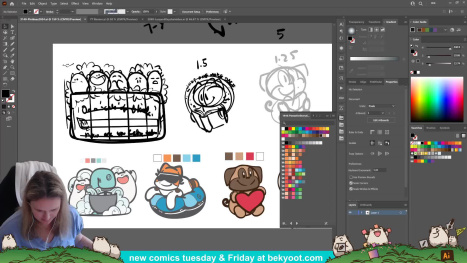 Illustrator - Merch Work Stream - Enamel Pins :: Behance