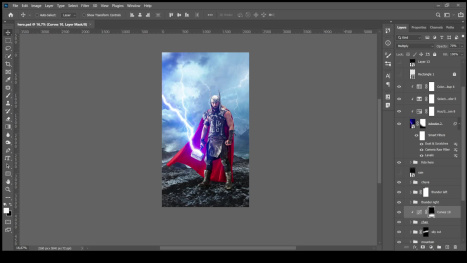 Photoshop - Retouching thor image/ editing photo