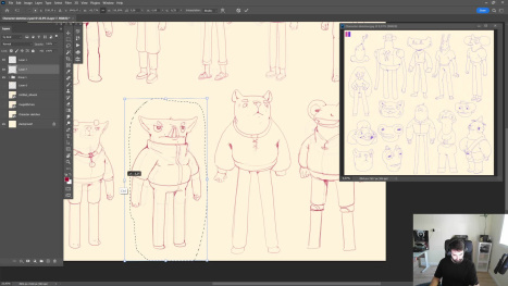 Photoshop - Character design work - ultrasecret project