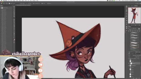 Photoshop - [PART 2] Creating a Witch Character with Erika Wiseman ...