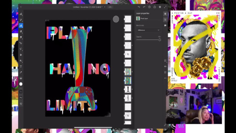 Fresco - Create and Chill - Poster Design in Adobe Fresco :: Behance