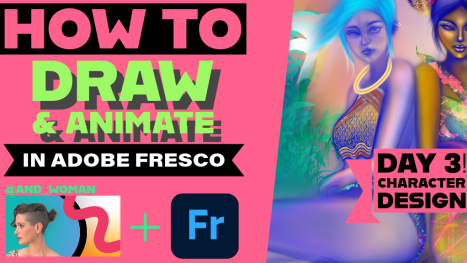 Fresco - DAY 3! FRESCO Fashion Character Design & Animation! :: Behance