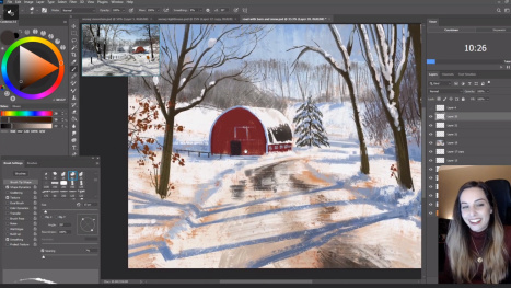 Photoshop - Digital Painting Winter Snowy Scenes with Maddy Bellwoar ...