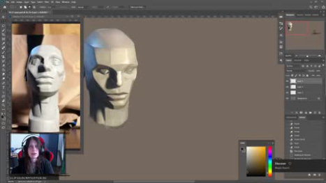 Photoshop - Painting Portraits - Asaro Head Studies with Elif ...