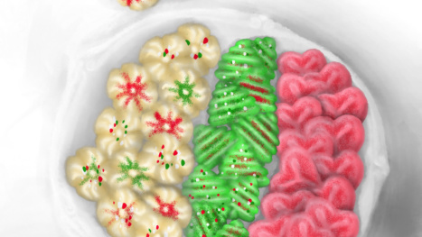 Fresco - Daily Draw: Winter Solstice: Christmas Cookies: Cookie Press ...