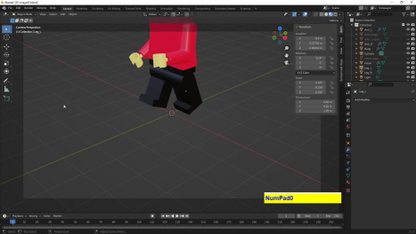 08 - Lego man in 3D with Blender (VI)