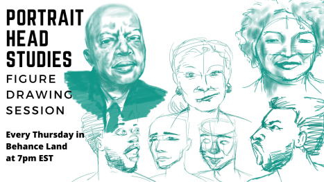 Figure Drawing Session - Head Studies and Portraits