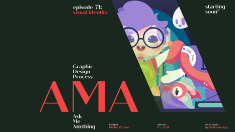 Design Process Live - Vector illustration process - hero image workflow