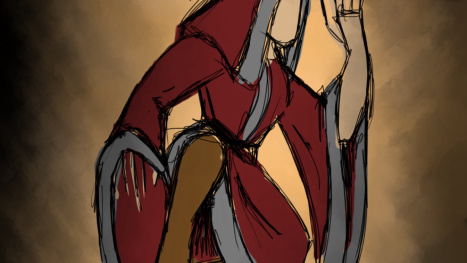 Fresco - Daily Draw: Winter Solstice: Santa and Krampus: Krampus ani ...