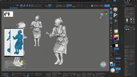 3d / character print / retrieving models
