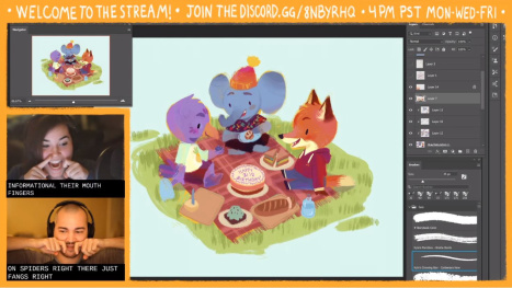 Photoshop - Having & Painting a Party(part 3) with Anna Daviscourt ...