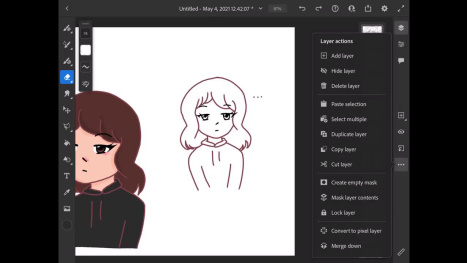 Fresco - Drawing some of my webtoon panels