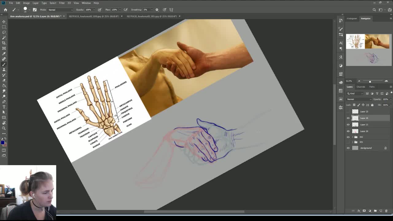 Photoshop - Hands study