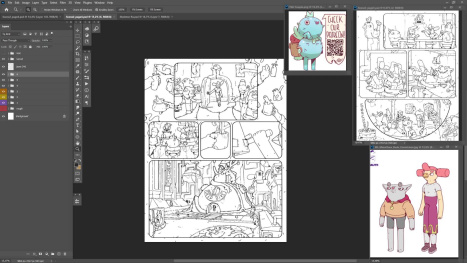 Photoshop - ENG/ESP Character Design Time! :: Behance