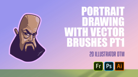 Fresco - Portrait Drawing with Adobe Fresco - Vector Workflow