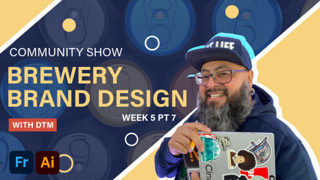 Illustrator - Adobe Live Brewery Brand Design w DTM - Week 5, EP 7 ...