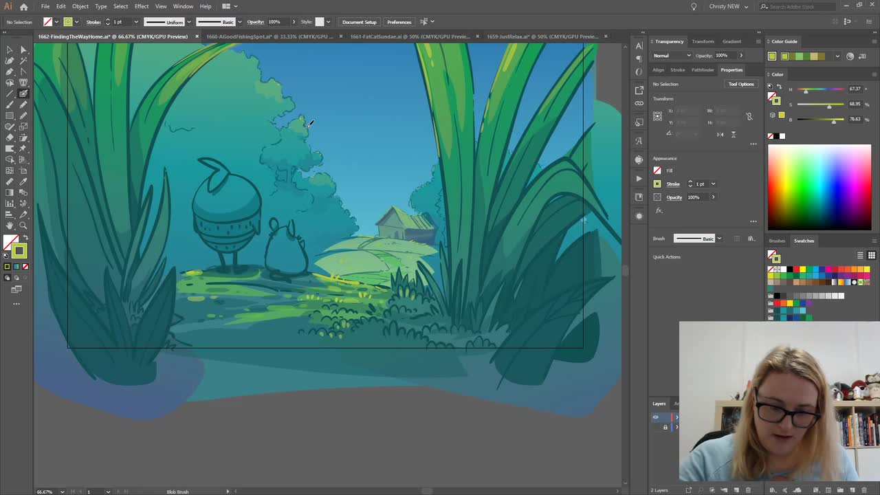 Daily Painting Practice in Adobe Illustrator