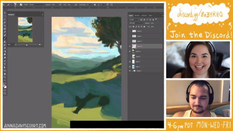 Photoshop - Fantasy Landscape Painting ~with Anna Daviscourt and ...