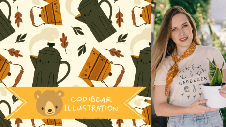 Photoshop - Pattern Making with CodiBear | ASMR Nature Sounds