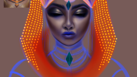 Fresco - Day 1! Cleo Bot drawing from AI Image in Fresco! :: Behance