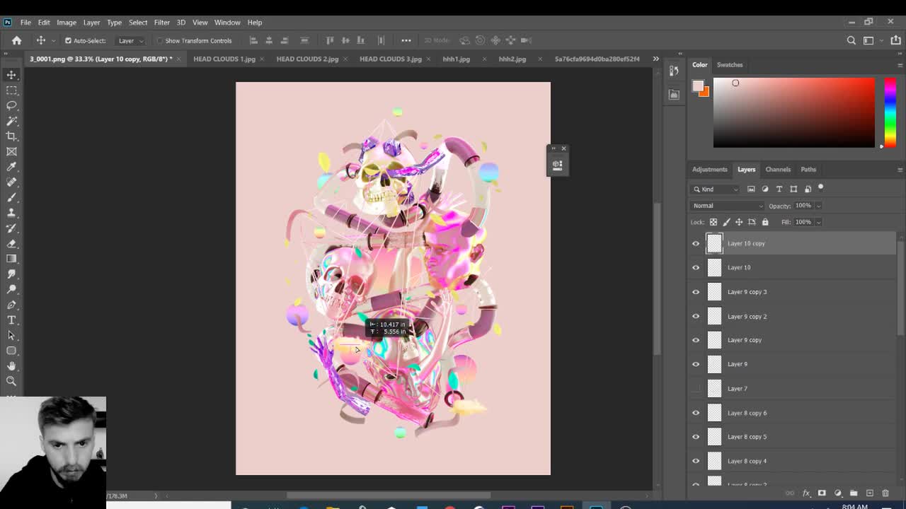 Photoshop - 3D Render Post Production on Photoshop with Klarens Malluta